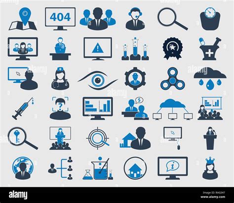 Business Icon Set Flat Style Vector Eps Stock Vector Image And Art Alamy