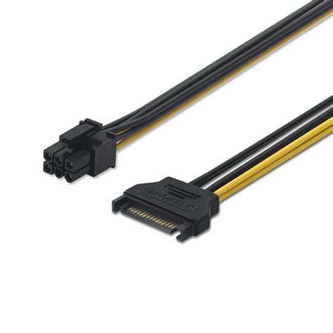 Aliexpress Com Buy 1pcs 15Pin SATA To 6Pin Power Cable Adapter Connector 6P PCI E PCI Express