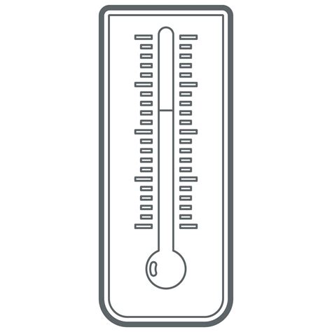 Thermometer Outline Design 10638930 Vector Art At Vecteezy