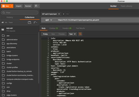 Nsx T Api Embedded Documentation And Postman Collection · Romain Decker