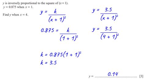 Direct And Inverse Proportion Past Paper Questions For Igcse Cambridge 0580 Revise Right Now