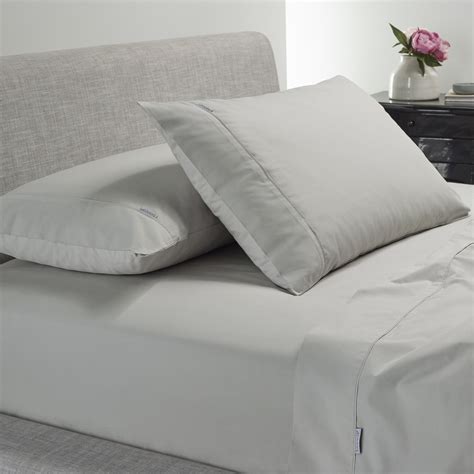 Heston 300 Thread Count Split King Sheet Set Silver Bnb Supplies