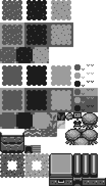 4 Colour Overworld Tileset OpenGameArt Org