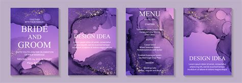 추상보라색 잉크파와 황금빛 스플래시가 있는 수채화 배경 0명에 대한 스톡 벡터 아트 및 기타 이미지 0명 Rsvp 감사합니다 Istock