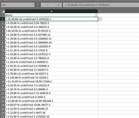 How Do I Remove This Name Error In A Column Rexcel