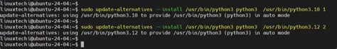 how to install python 3 12 on ubuntu 24 04