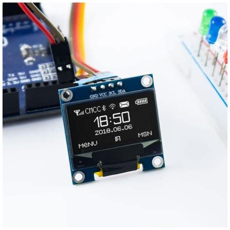 White Color 0 96 Inch OLED Display Module 4Pin SRK ELECTRONICS