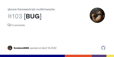 BUG Issue 103 Qbcore Framework Qb Multicharacter GitHub