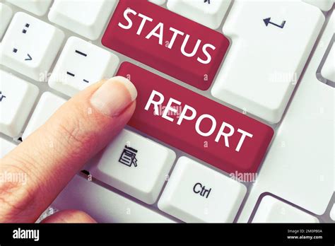 Conceptual Display Status Report Business Approach Update Summary Of Situations As Of A Period