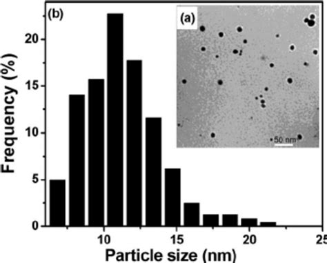 Sem Image Of Ag Nanoparticles ͑ A ͒ And Particle Size Distribution ͑ B