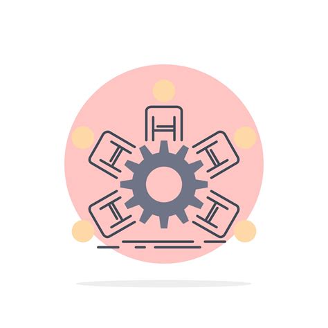 Team Group Leadership Business Teamwork Flat Color Icon Vector 18033102 Vector Art At Vecteezy