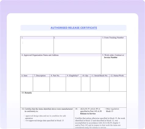 Authorised Release Certificate Ocr And Automated Workflows