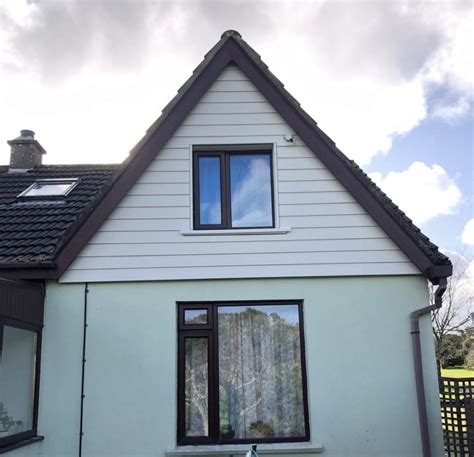 C07 Cedral Shiplap Cladding To 3 Gable Ends On A Bungalow Cornwall