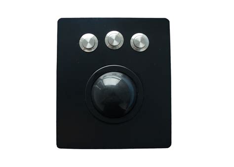 IP Military Trackball Module Three Round Keys USB Trackball Mouse Anti Vibration