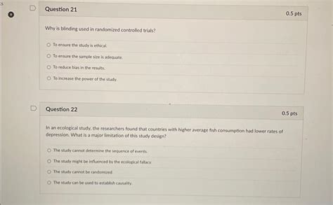 Solved Why Is Blinding Used In Randomized Controlled Trials