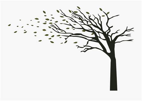 Wind Drawing Tree Cartoon Tree Blowing In The Wind Free Transparent Clipart ClipartKey