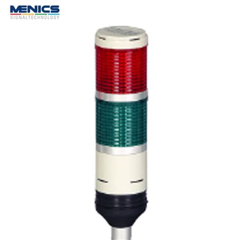 메닉스 시그널 타워램프 전구형 45파이 진동 흡수 고무 내장 2단 Ac110v Psp 210 Rg ㈜풍림