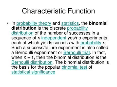 Ppt Characteristic Functions Powerpoint Presentation Free Download Id 318432