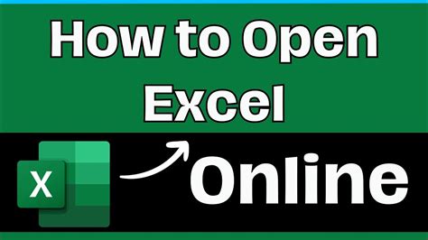 How To Open Excel Online Use Excel Completely Free Excel For Web Youtube