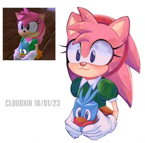 Classic Amy 🌹 Amy The Hedgehog Rosé Fanart Amy Rose