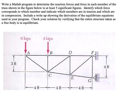 Solved Write A Matlab Program To Determine The Reaction