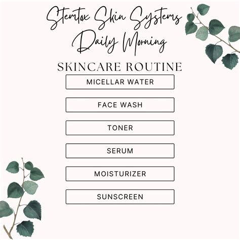 Ppt Stemtox Skin Systems Morning Skincare Routine Powerpoint Presentation Id 11424639