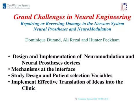PPT Design And Implementation Of Neuromodulation And Neural Prostheses Devices PowerPoint