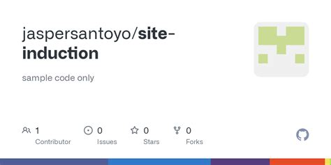 Github Jaspersantoyosite Induction Sample Code Only