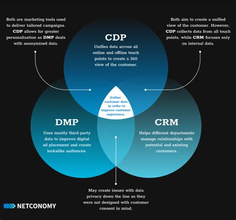 Cdp Vs Dmp Vs Crm Differences And Similarities Netconomy