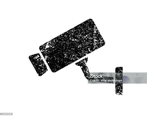 기호 아이콘을 사용하는 보안 카메라에 경고합니다 고정 Cctv 카메라 로고 기호 모양 벡터 일러스트 이미지입니다 흰색 배경에 격리 감시에 대한 스톡 벡터 아트 및 기타