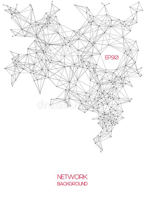 Network Abstract Polygonal Circle Background Stock Vector Illustration Of Chain Design 67644128