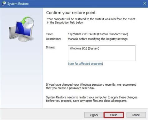 How To Enable System Protection Create System Restore Point And Undo