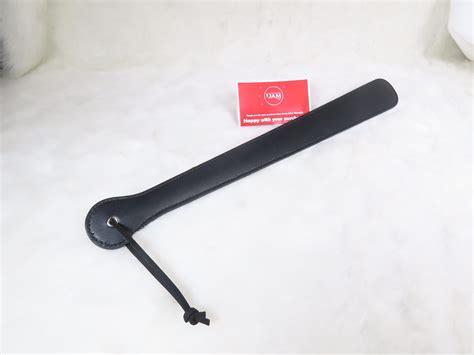 Faux Leather Curved Spanking Paddle Dotty After Midnight