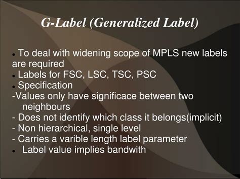 PPT Generalized MPLS An Overview PowerPoint Presentation Free Download ID