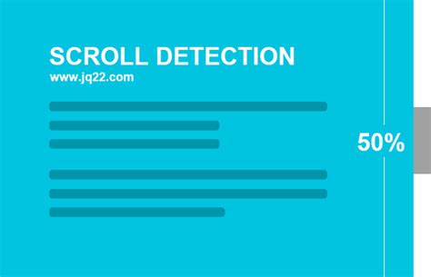 Jquery检测滚动距离插件scroll Detection