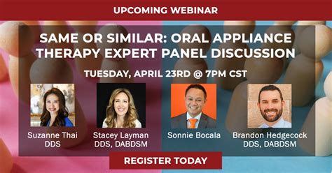 Upcoming Webinars Transform Dental Sleep