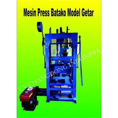 Mesin Press Batako Dan Paving Block Model Getar Un Kategori Produk