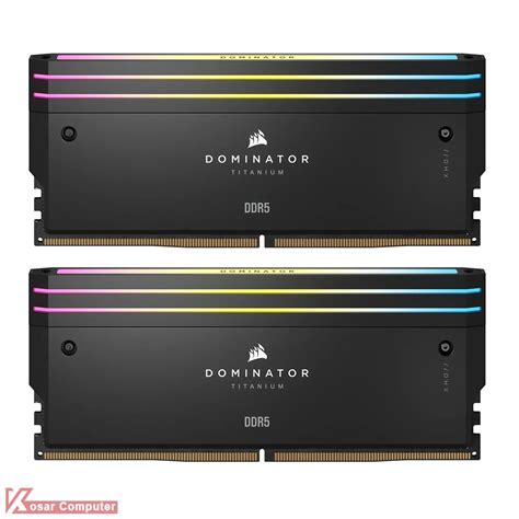 رم کورسیر 32 گیگابایت 7200 دو کانال Dominator Titanium Rgb Cl34
