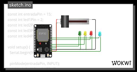Potenciometro Con Leds Wokwi Esp32 Stm32 Arduino Simulator