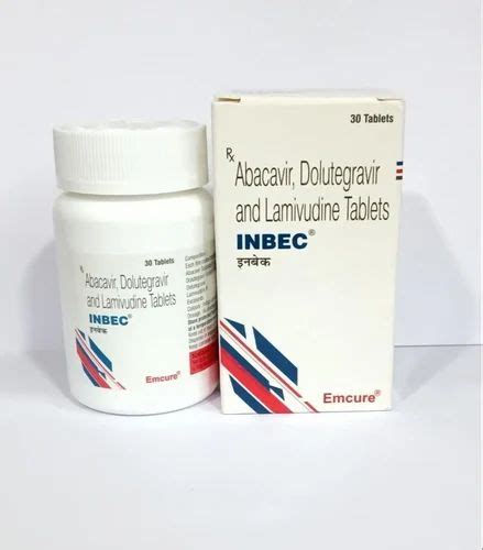 Inbec Abacavir Dolutegravir Lamivudine Tablet At ₹ 5823 85 Bottle Anti Hiv Medicine In Nagpur