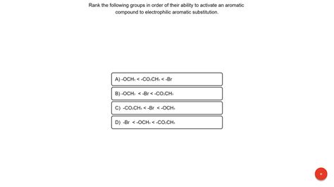 Answered Rank The Following Groups In Order Of Bartleby