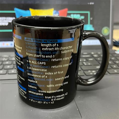 Caneca Java Fundamentals Commands Cheat Sheet Preta Caneca Do Dev