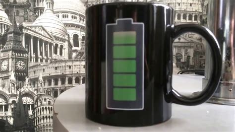 Термочувствительная кружка хамелеон Батарейка - YouTube