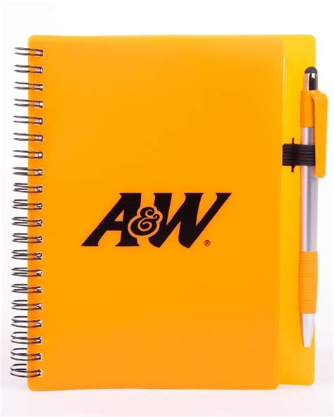 Aandw Orange Notebook Aw 15798