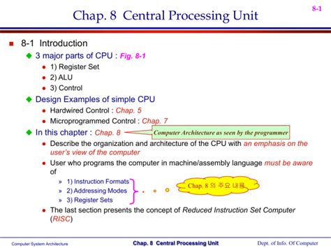 Chap 8 Central Processing Unit