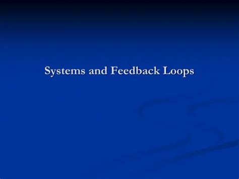 PPT Positive And Negative Feedback Loops PowerPoint Presentation Free Download ID 2644790