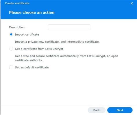 Fixing Synology ‘untrusted Certificate — Min Max Geek