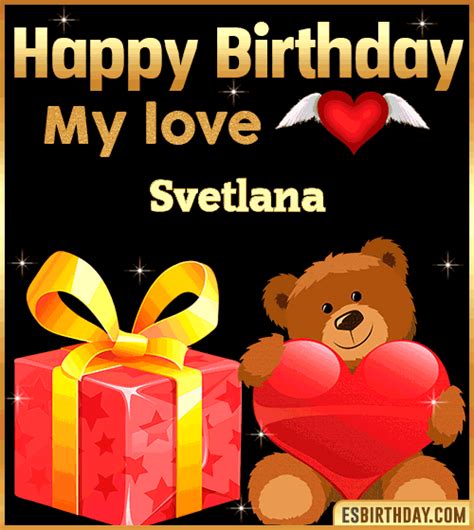 Happy Birthday Svetlana  🎂 Images Animated Wishes【28 S】