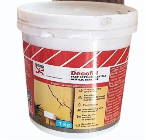 Fosroc Decofill Acrylic Sealant Bucket At ₹ 350 Piece In Hyderabad Id 2855854147655