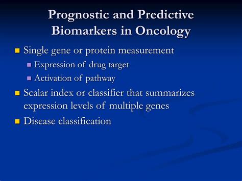 Ppt Use Of Prognostic And Predictive Genomic Biomarkers In Clinical Trial Design Powerpoint